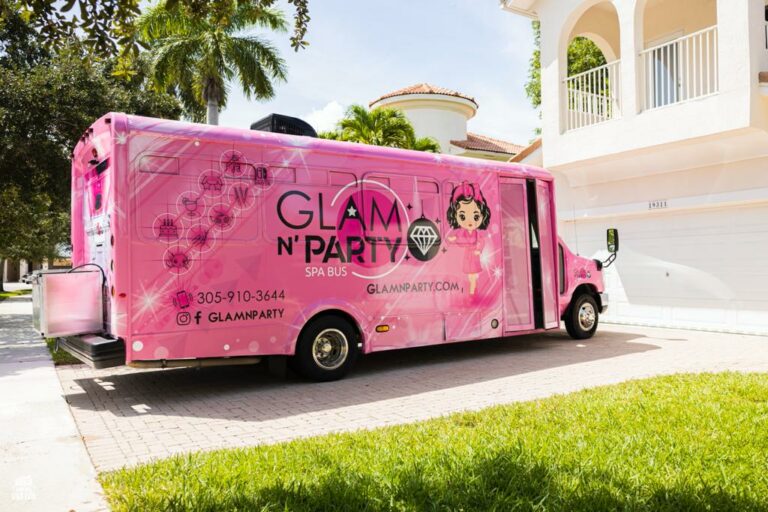 Spa Party Bus Miami | #1 Girls Birthday Party Bus | Glam N' Party