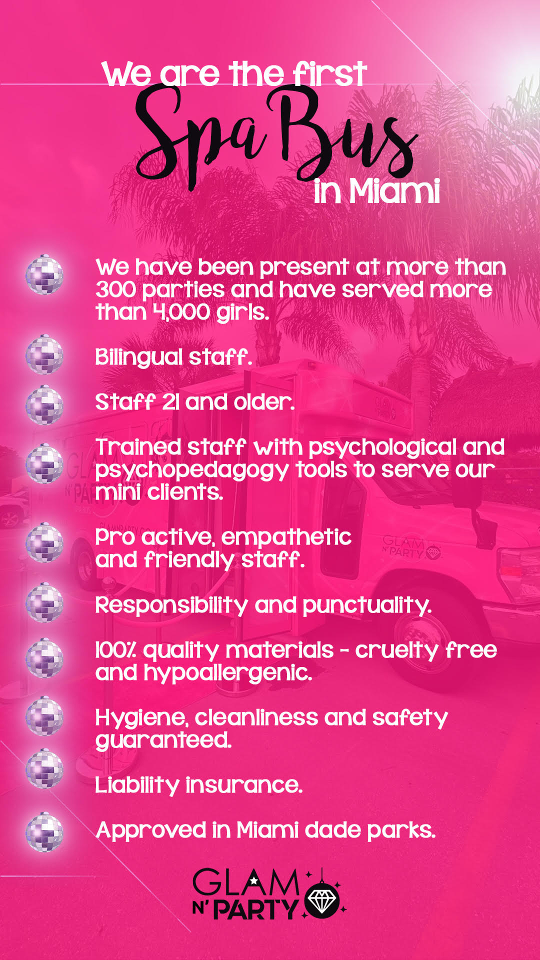 Spa Mobile Party Miami 2026 ⋆ Glamnparty.com Little Girl Spa